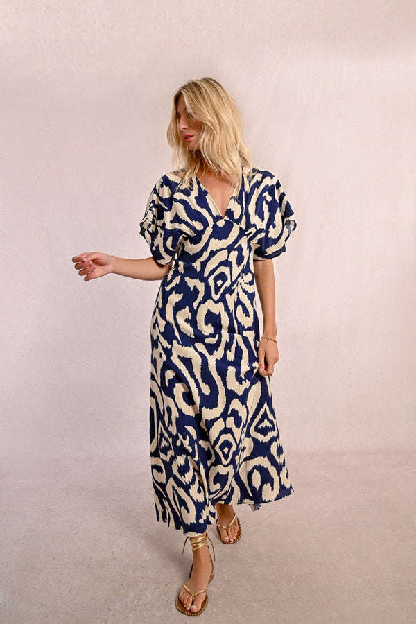 LONG PRINTED DRESS